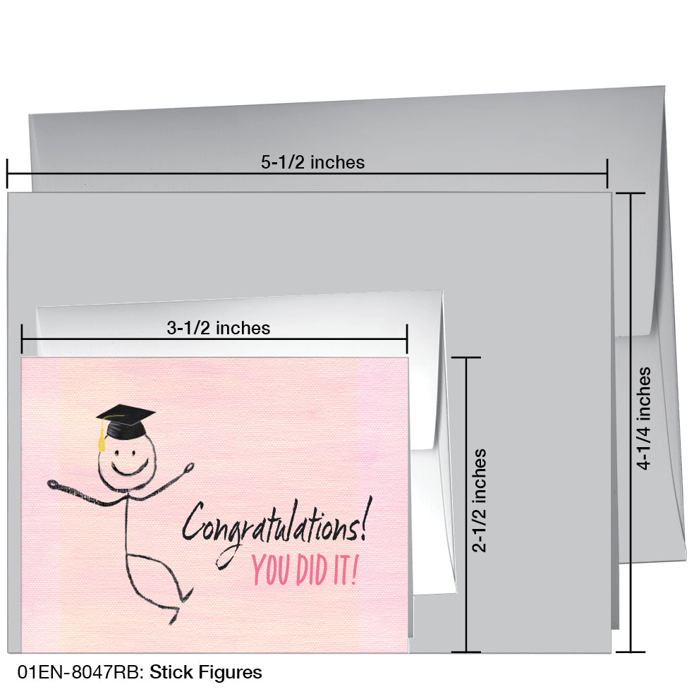 Stick Figures Greeting Card – Printed Canvas