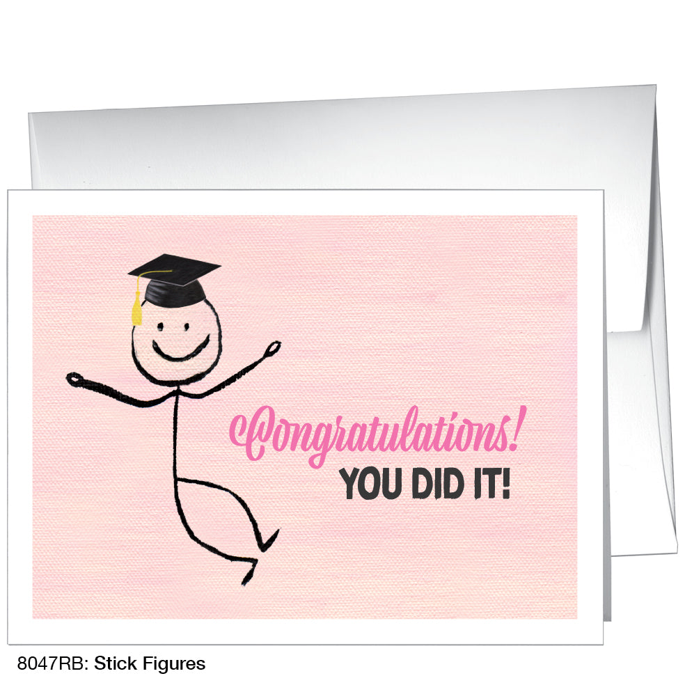 Stick Figures Greeting Card – Printed Canvas