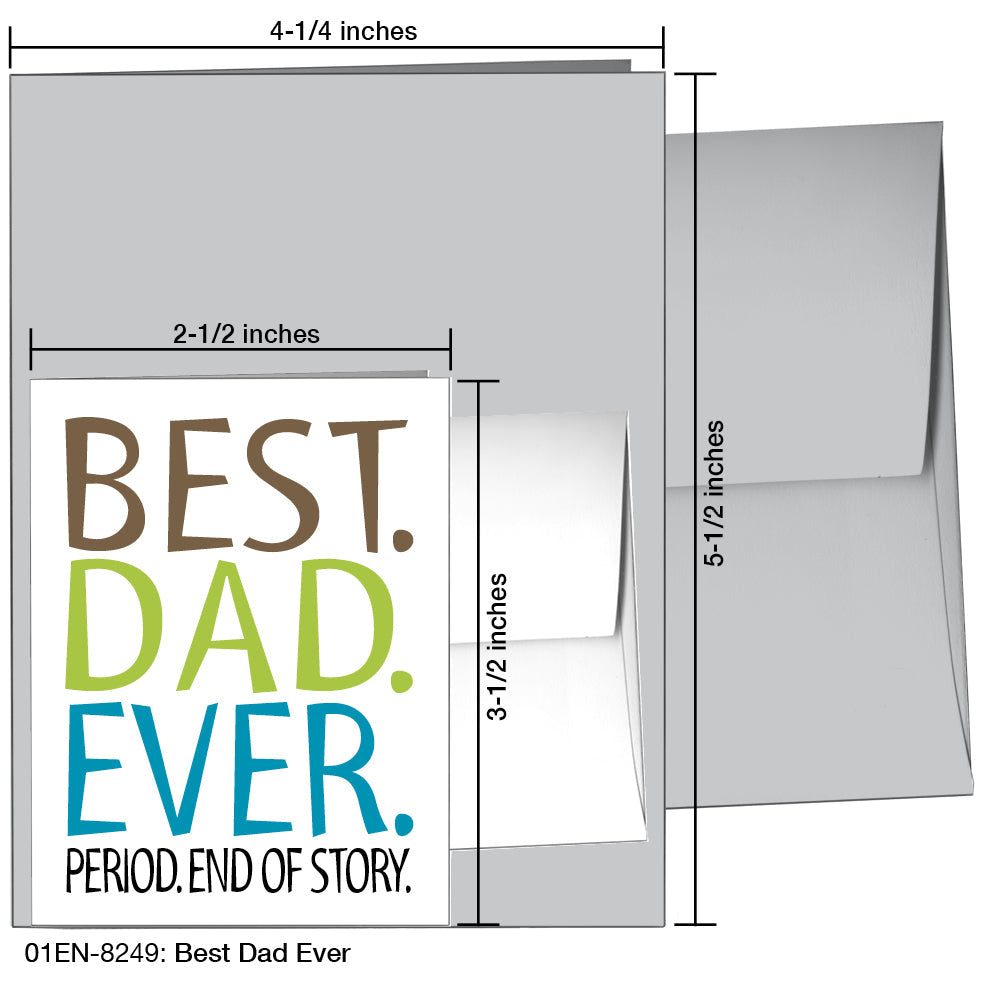 Best Dad Ever Greeting Card – Printed Canvas