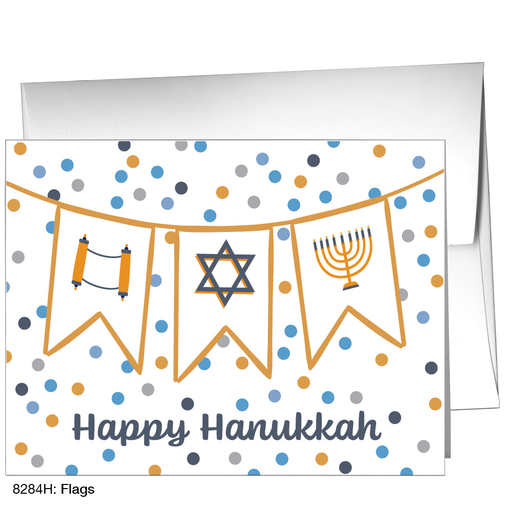 Flags of Hanukkah, Greeting Card (8755B) – Printed Canvas