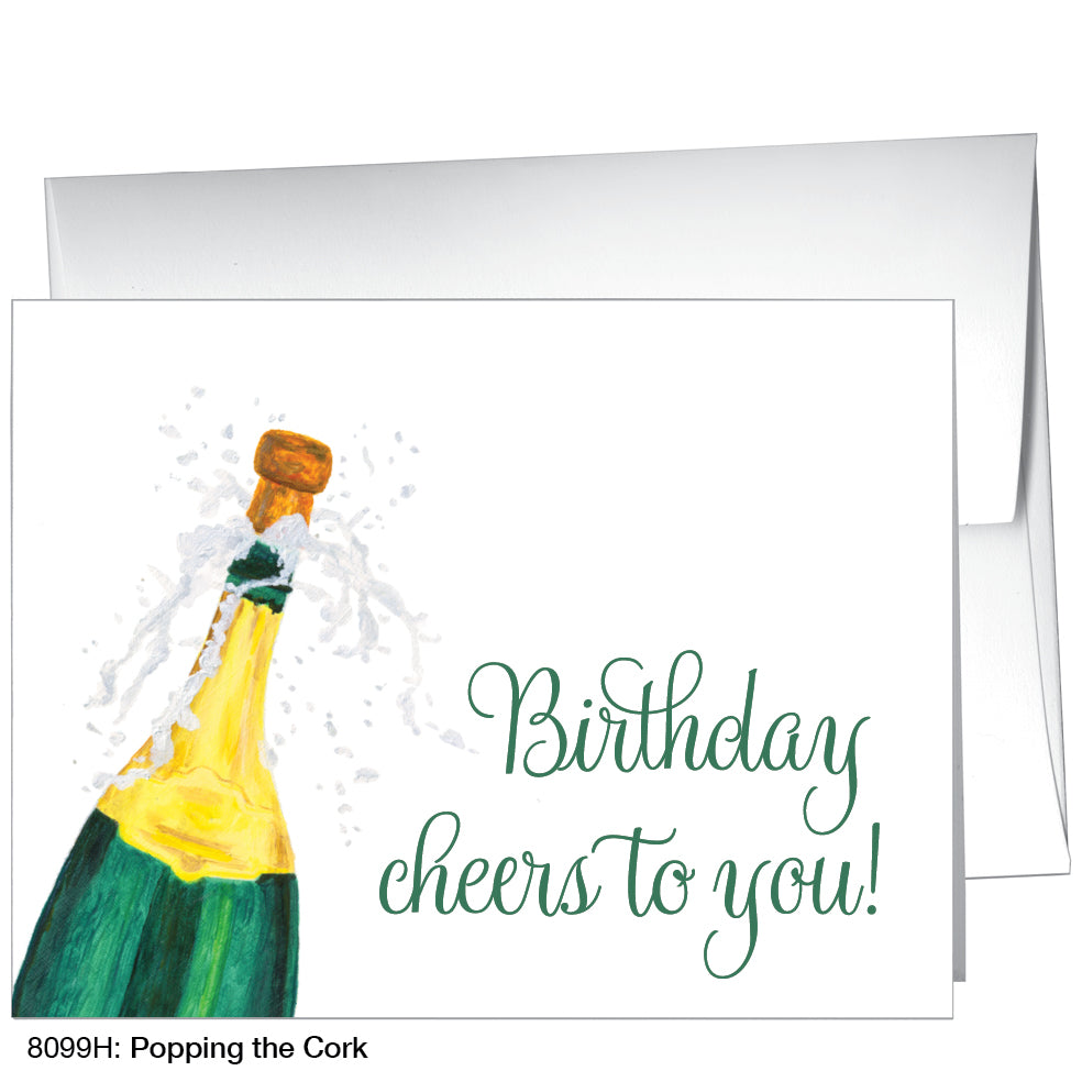 Popping the Cork Greeting Card – Printed Canvas