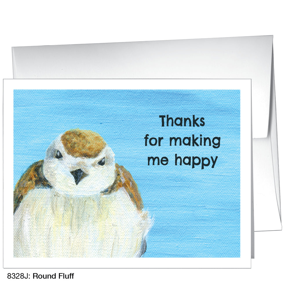 Round Fluff, Greeting Card (8328J) – Printed Canvas