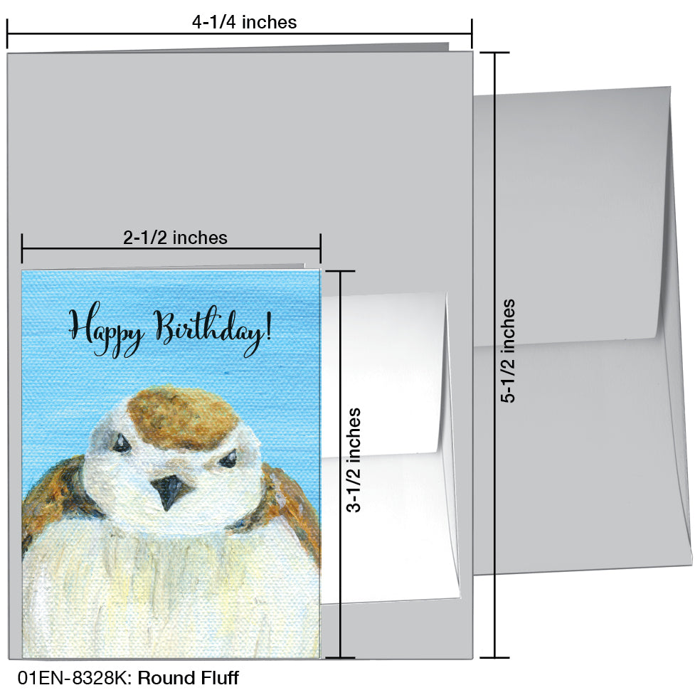 Round Fluff, Greeting Card (8328K) – Printed Canvas