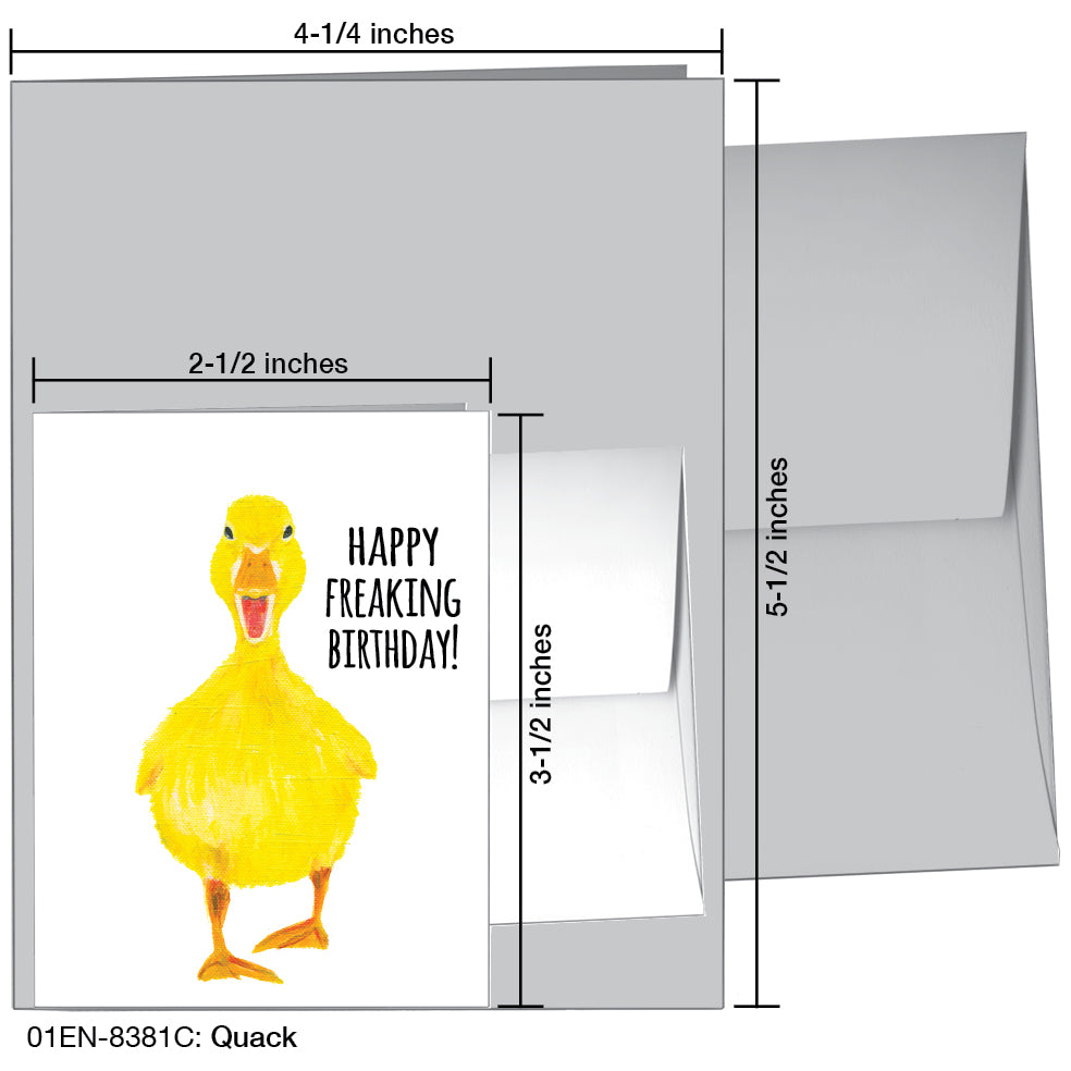 Quack, Greeting Card (8381C) – Printed Canvas